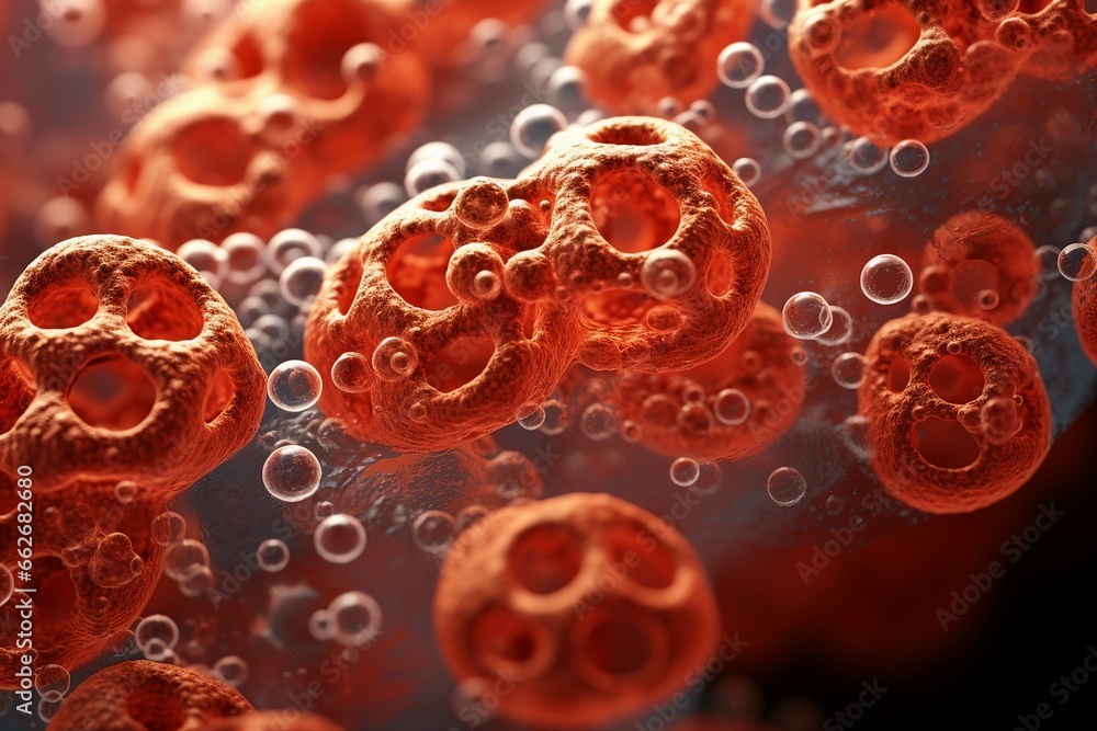 Cellular Therapy and Regeneration: Microscopic View of Blood Cells and ...