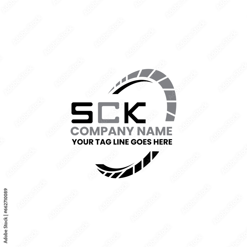 SCK letter logo vector design, SCK simple and modern logo. SCK ...