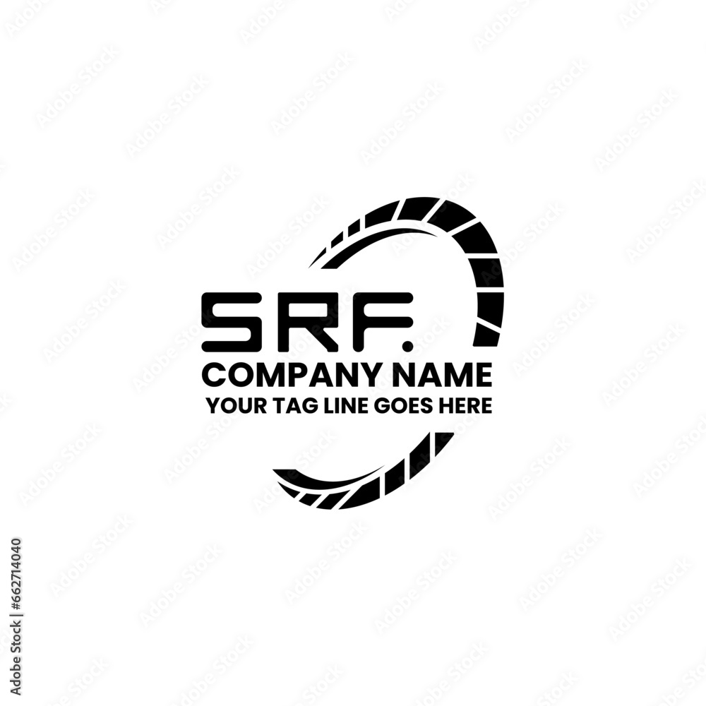 SRF letter logo vector design, SRF simple and modern logo. SRF ...