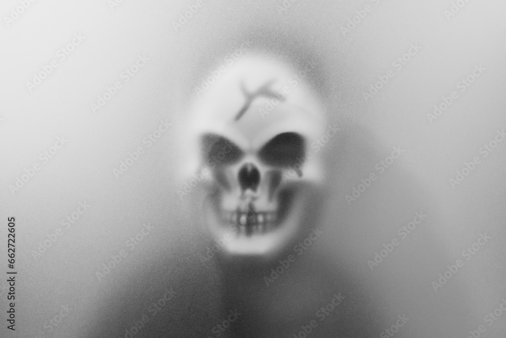 Bangkok, Thailand - August, 20, 2023 : Shadow blur of horror man in ...