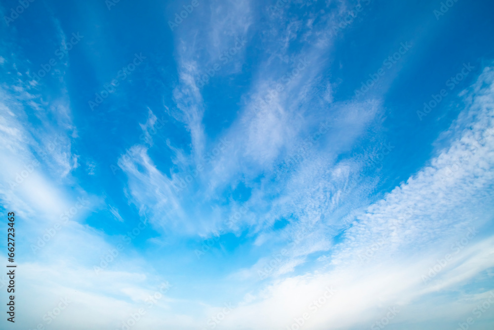 Background with sky and clouds receding into perspective. Stock Photo ...
