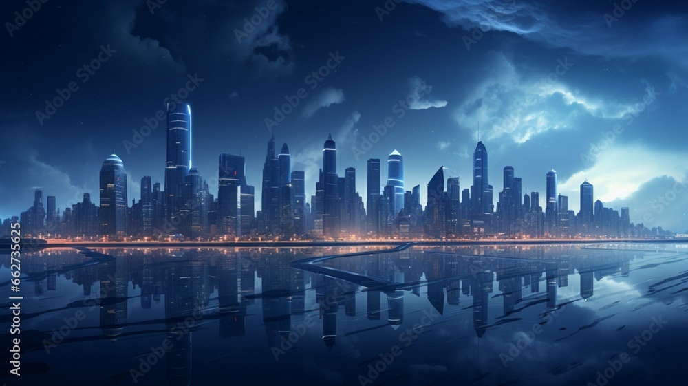 Amazing night city digital art 4k ultra wallpaper image Ai generated ...