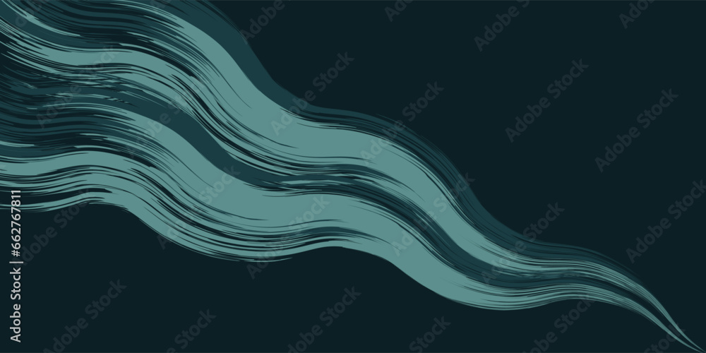 Collection of wavy horizontal lines. Collection of hand drawn line ...
