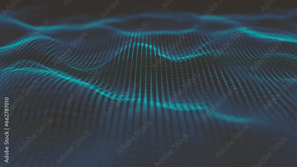 Abstract Minimal Mesh Waving Background/ 4k animation of an abstract ...