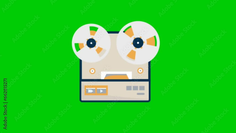 Vidéo Stock Music theme 4K animation with green screen background ...