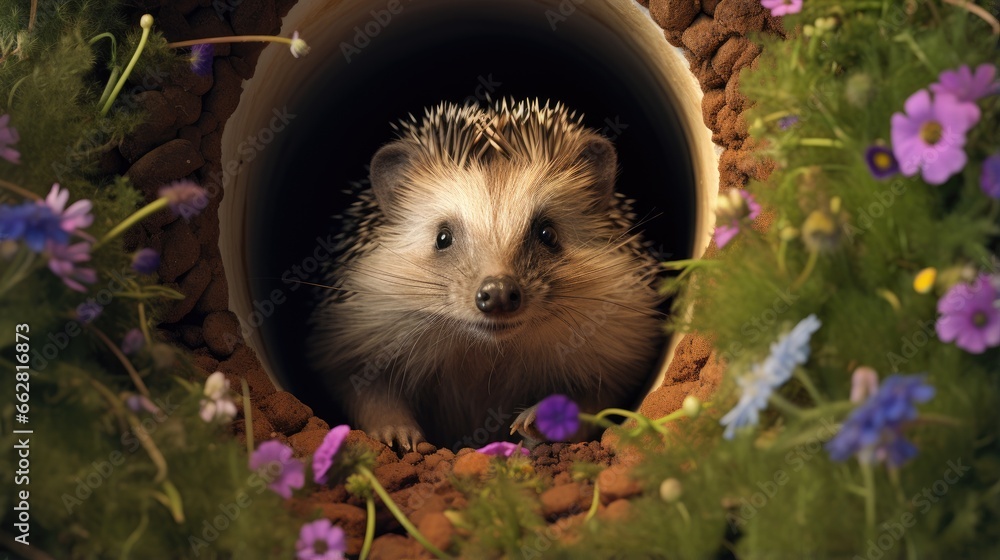 Hedgehog, wild, native European Hedgehog (Erinaceus europaeus) in ...