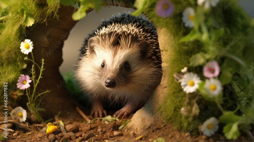 Hedgehog, wild, native European Hedgehog (Erinaceus europaeus) in ...