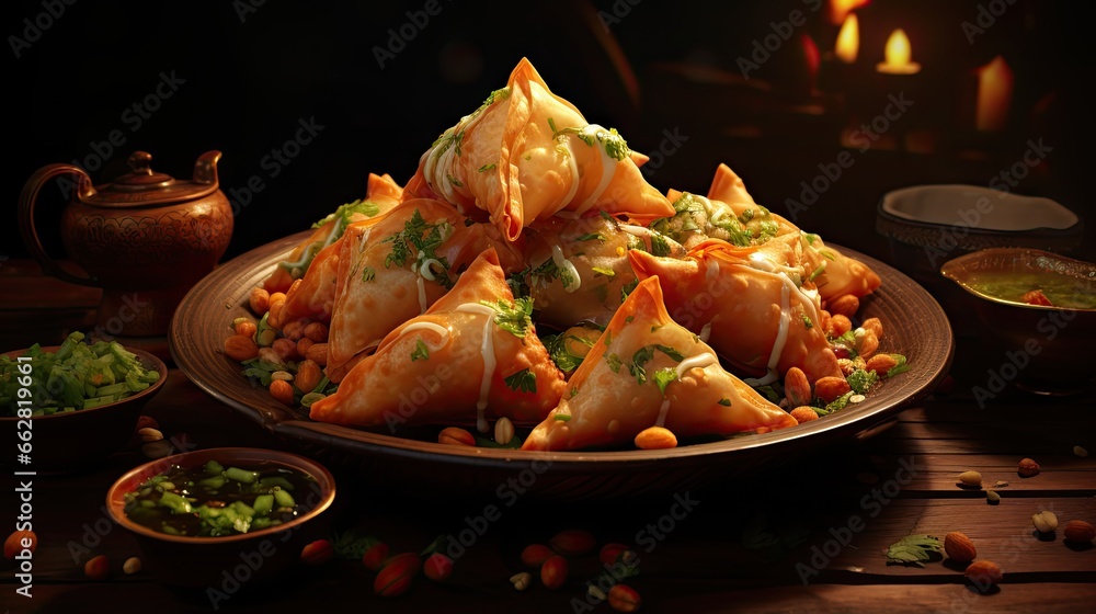A Beautiful Picture of Samosa Spicy smosa iftaari dish Indian ramadan ...