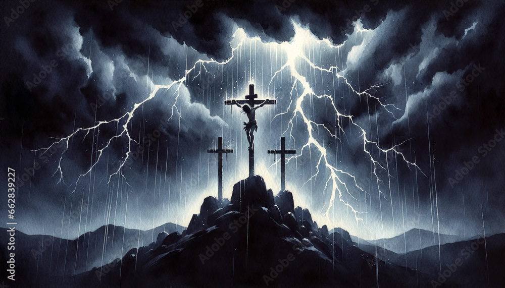 The Crucifixion in the Storm: Jesus Christ Crucified between Thieves ...