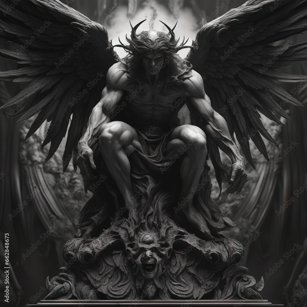 Beelzebub dark demon, fallen angel mystical ruler, demonic Stock ...