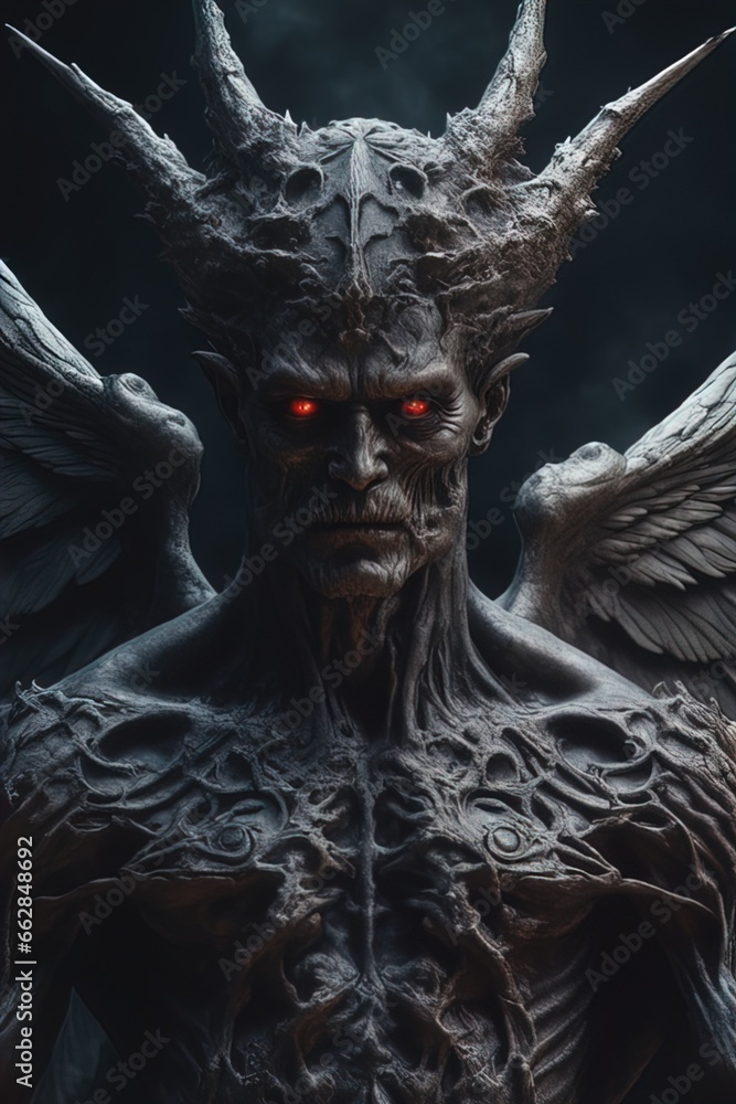Beelzebub dark demon, fallen angel mystical ruler, demonic Stock ...