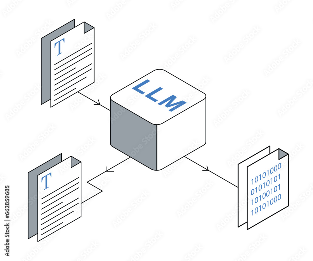 Large Language Model icon. LLM Icon. Language Model Illustration. Stock ...