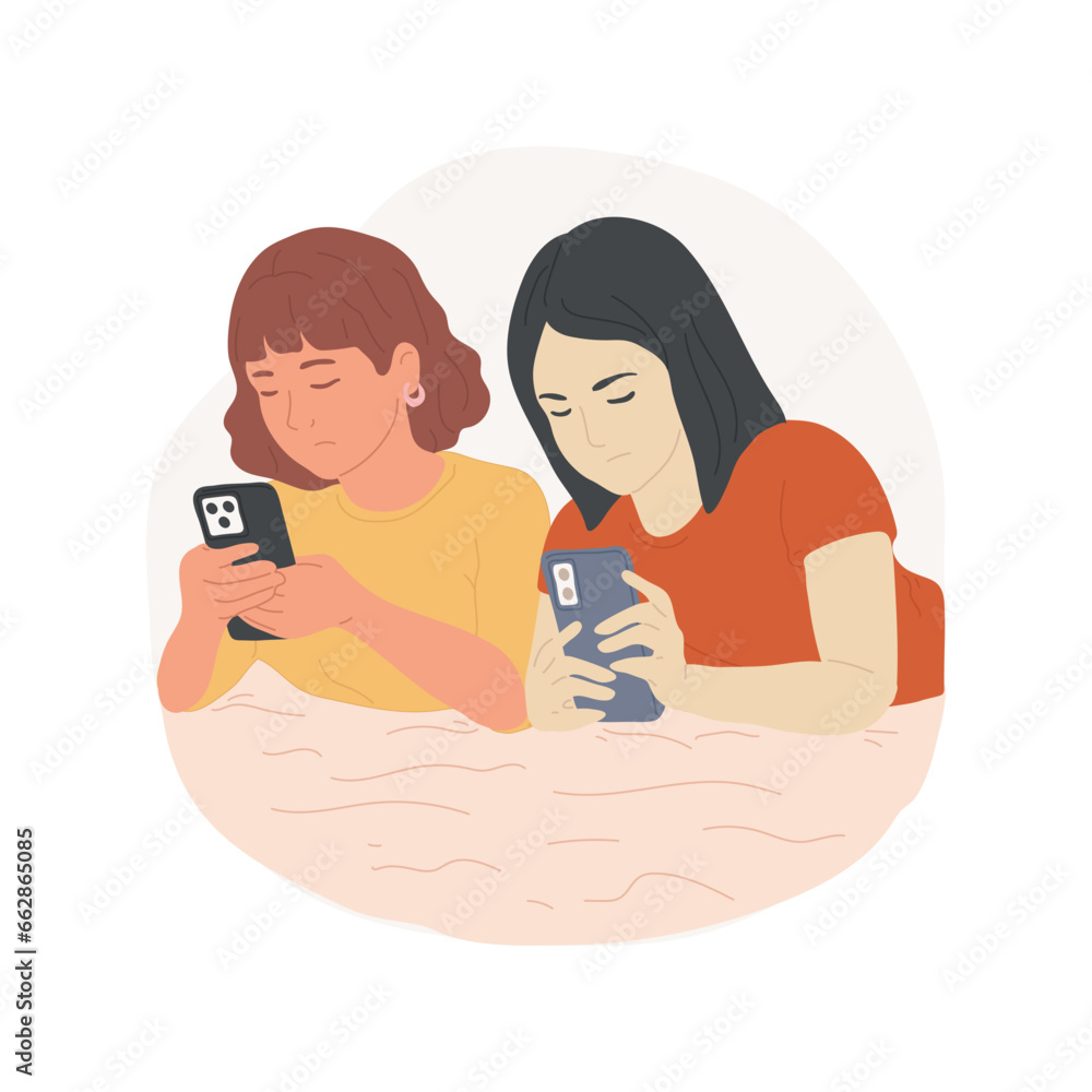 Live communication problem isolated cartoon vector illustration ...