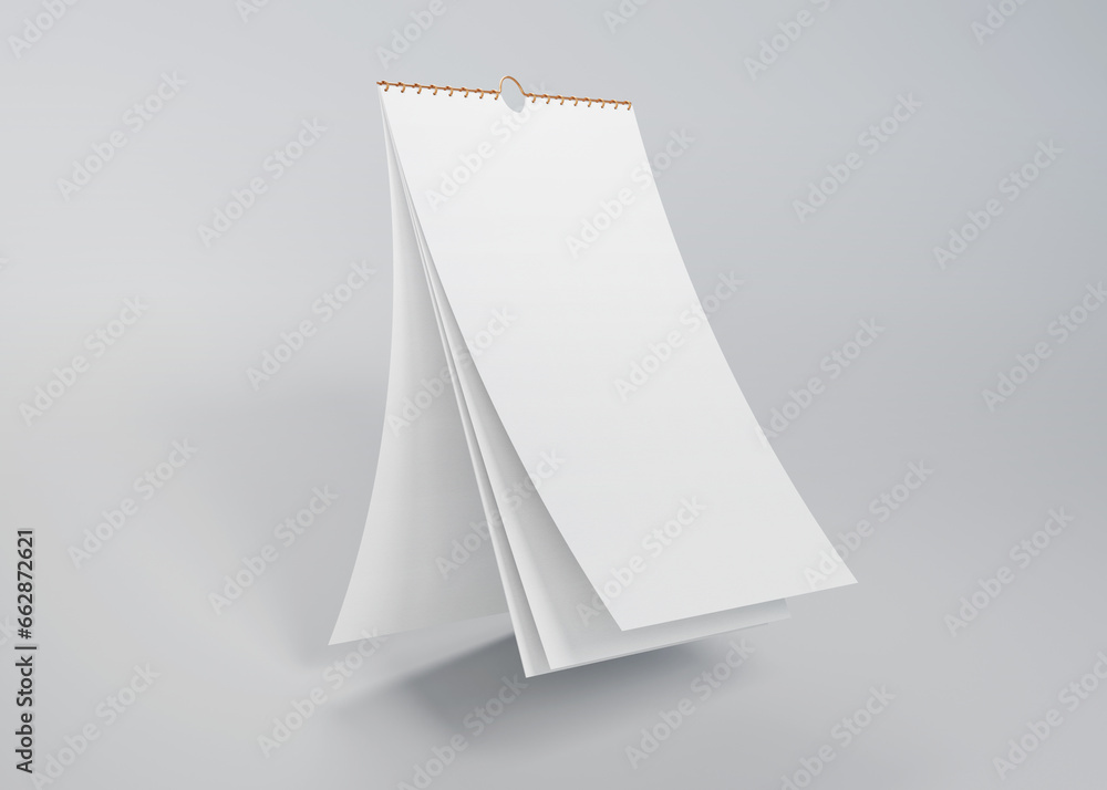 potrait wall calendar suitable for calendar design presentation Stock ...