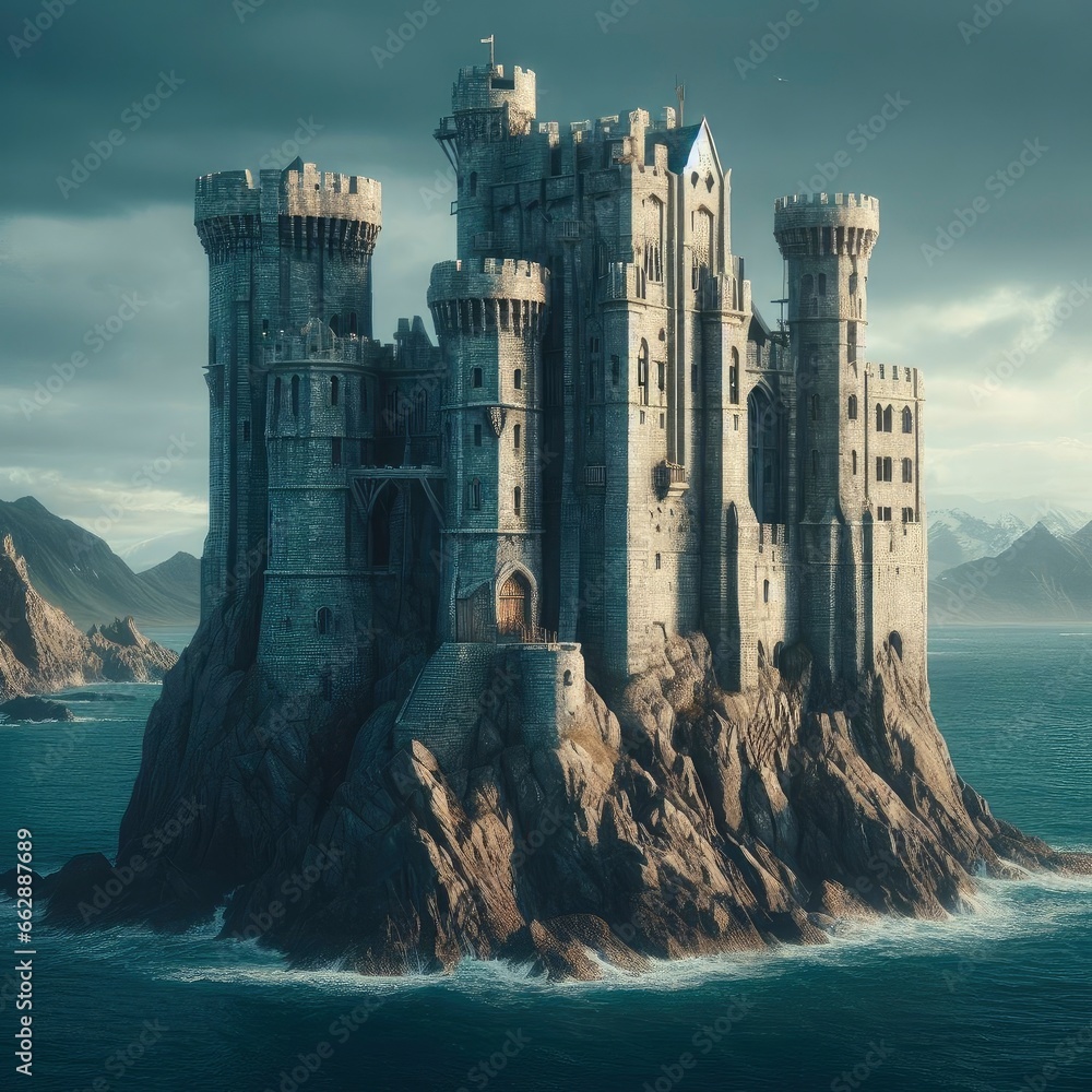 Majestic Dream Castle made of rocks in stories history ancient ...