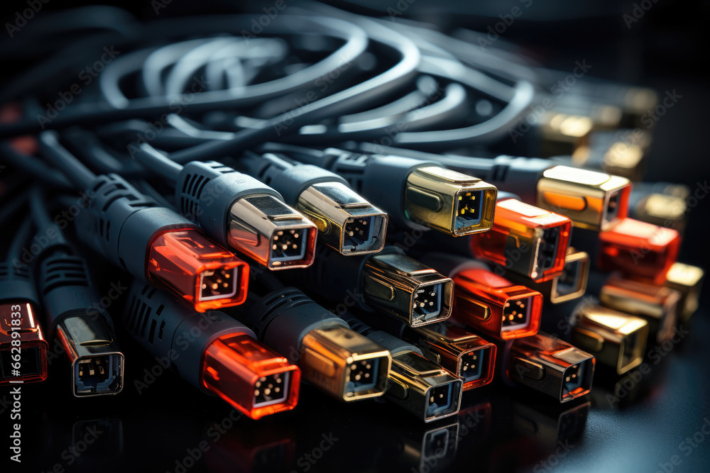 A tangled bundle of charging cables and adapters, emblematic of our ...