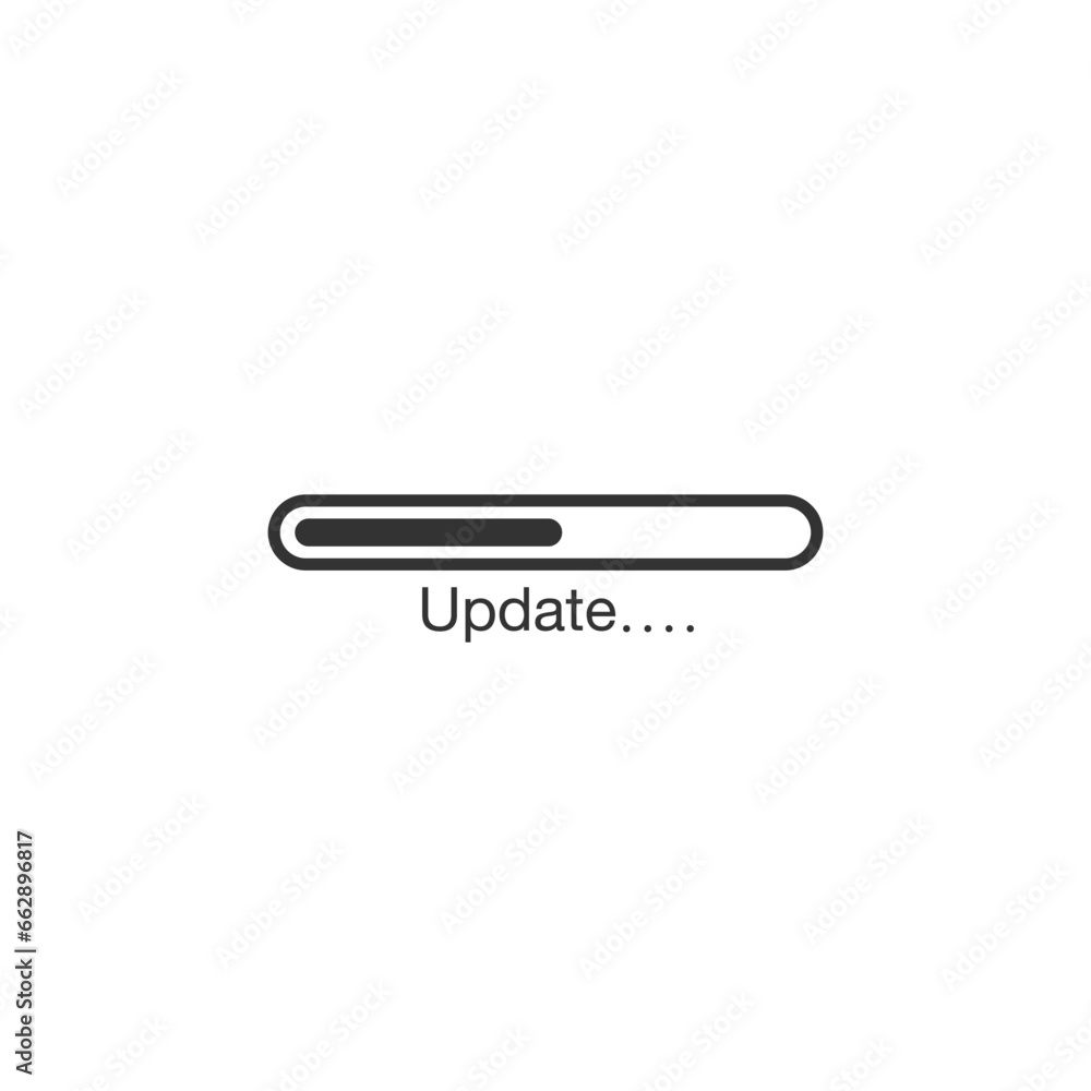 Loading process. Update system icon. Concept of upgrade application ... Loading process. Update system icon. Concept of upgrade application ...