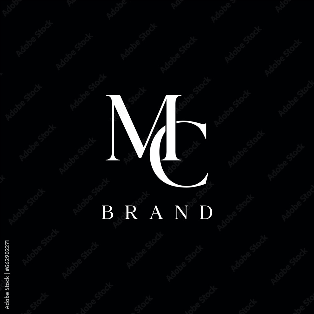 letter MC logo design. Letter MC, CM simple Logo icon monogram design ...