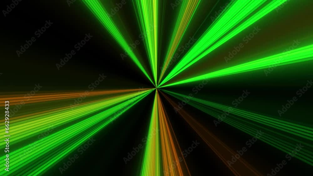 Colorful Neon Strip Light Animation On Black Background. High Speed ...
