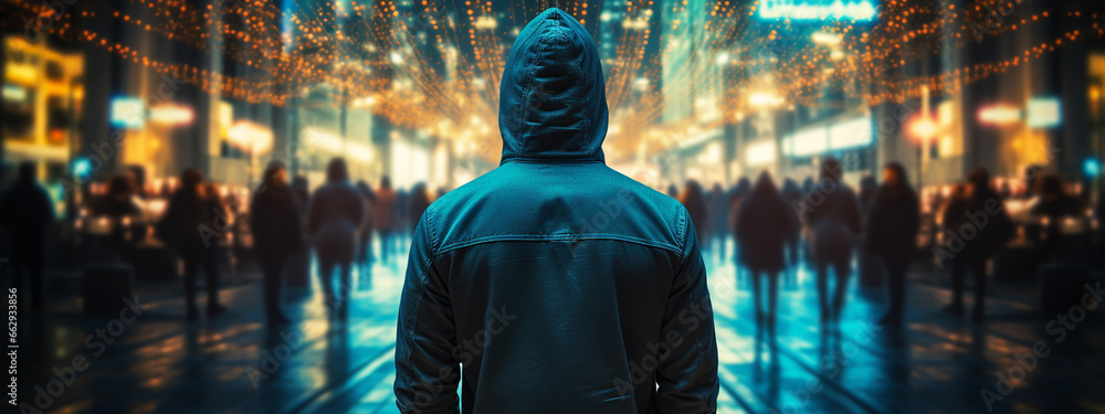 cybersecurity and hacker,coding,malware concept.Hooded computer hacker in cybersecurity on ...