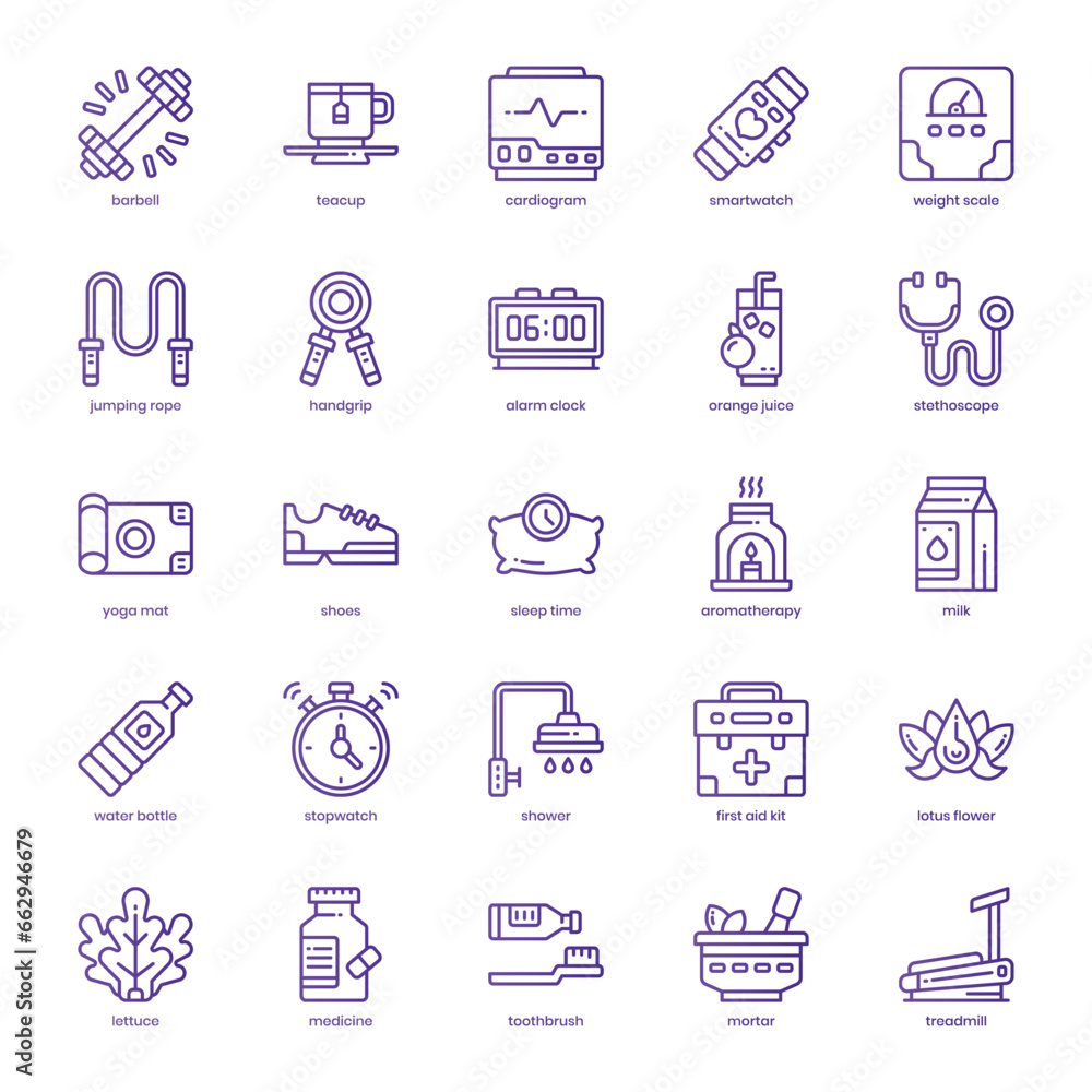 Healthy Life icon pack for your website design, logo, app, and user ...