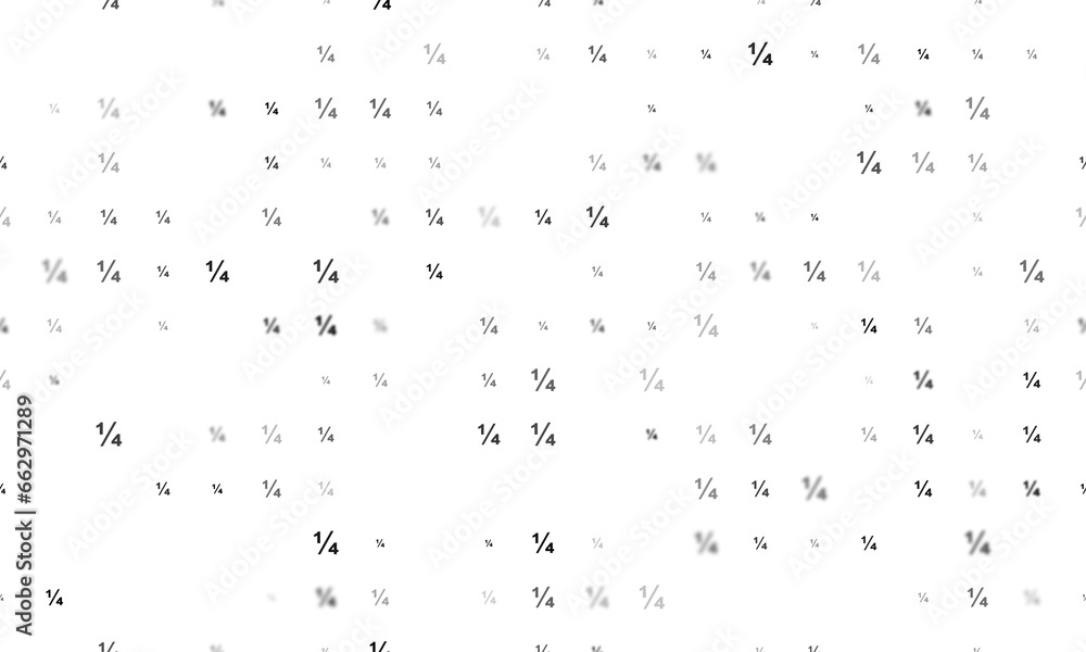 Seamless background pattern of evenly spaced black quarter fraction ...