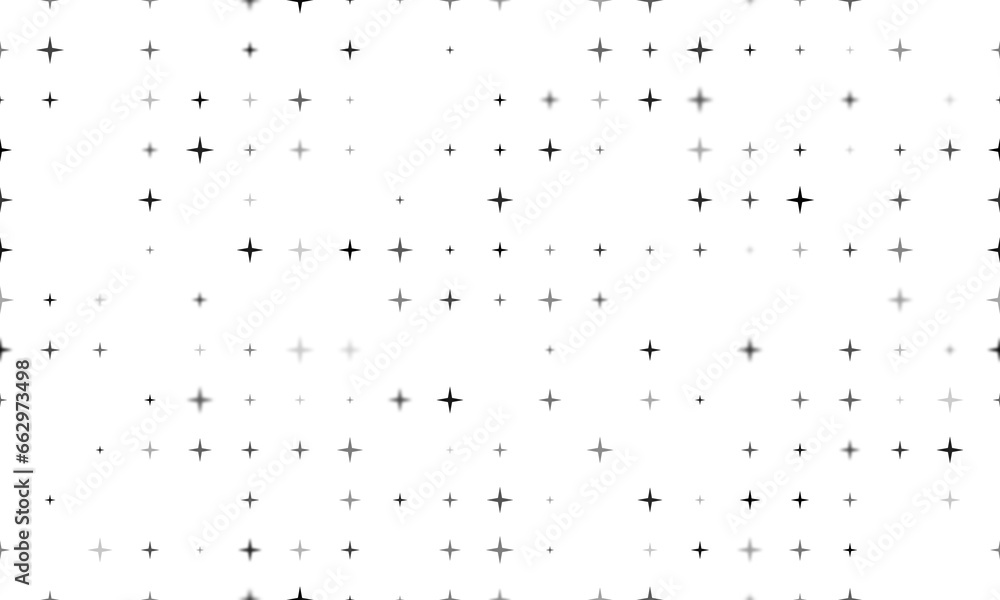 Seamless background pattern of evenly spaced black star symbols of ...