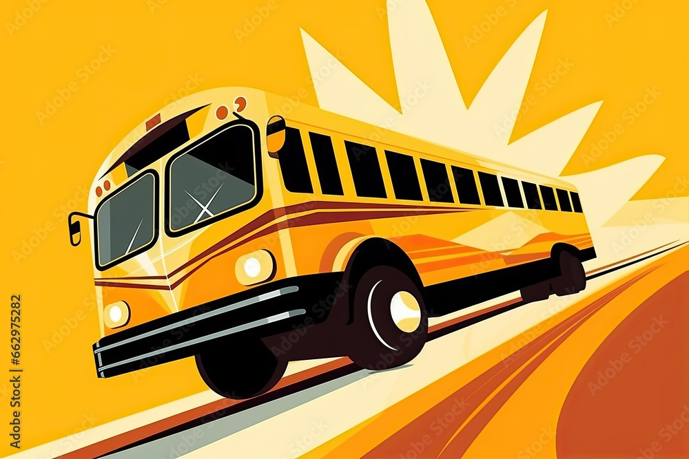 School Bus Transformation: Abstracted Modern Design for a School ...