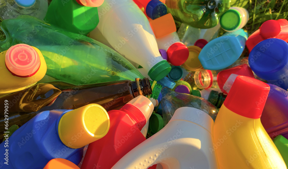 Plastic Recycling. Water bottles and plastic Bottle Caps for Recycling ...