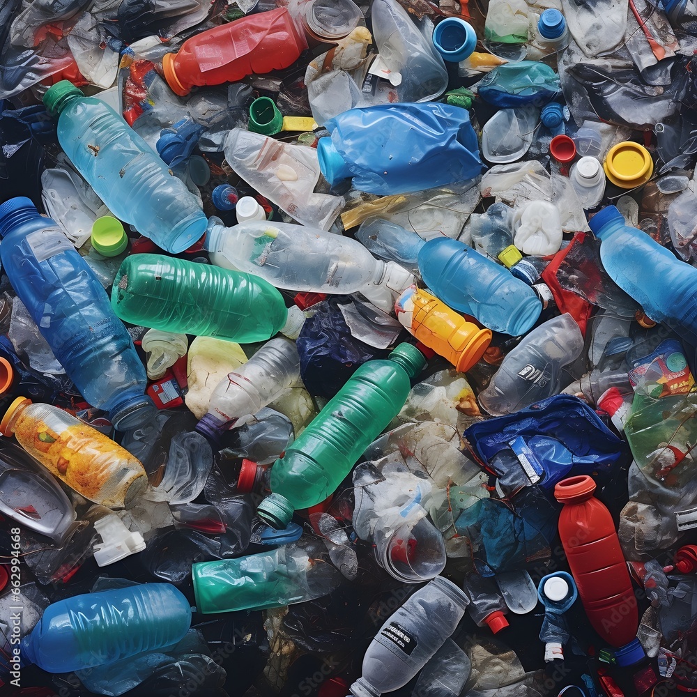 The alarming accumulation of plastic trash, highlighting the pressing ...