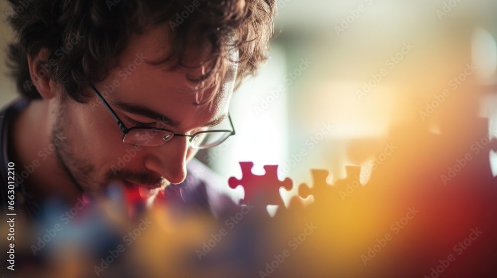 A man with Autism spectrum disorder worked as a researcher, dedicating ...