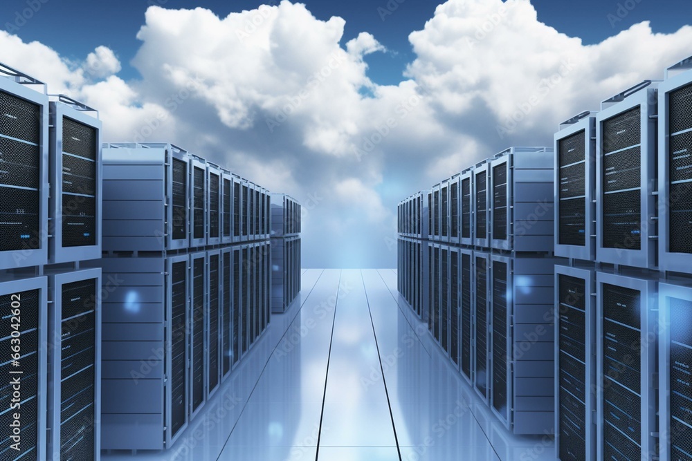 Virtualization of cloud servers with rows of cloud-based VDI ...