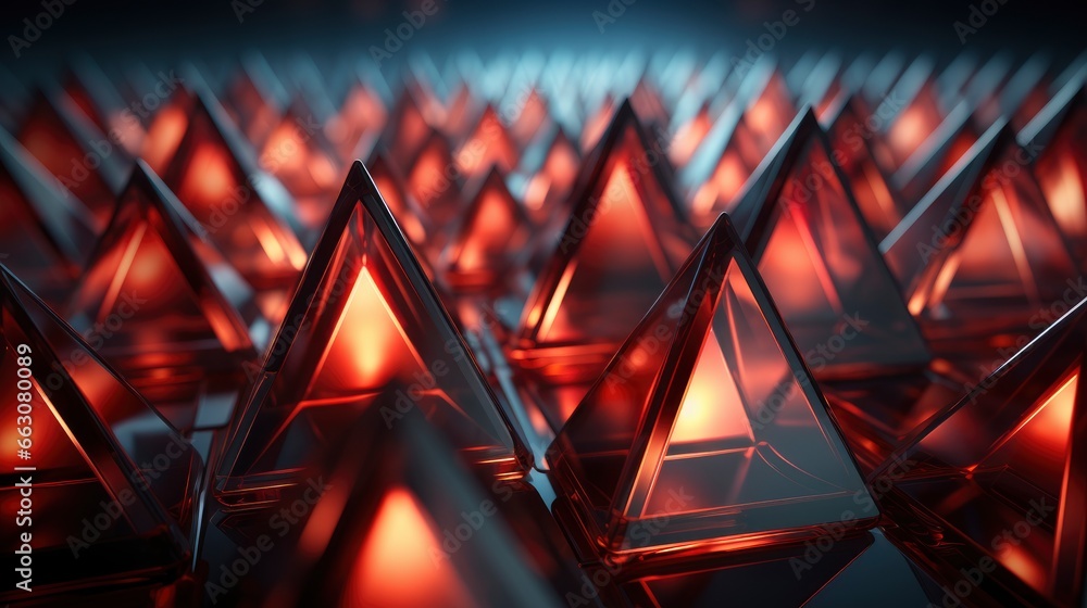 Geometric Red Triangle Lights Background, Background Image,Desktop ...