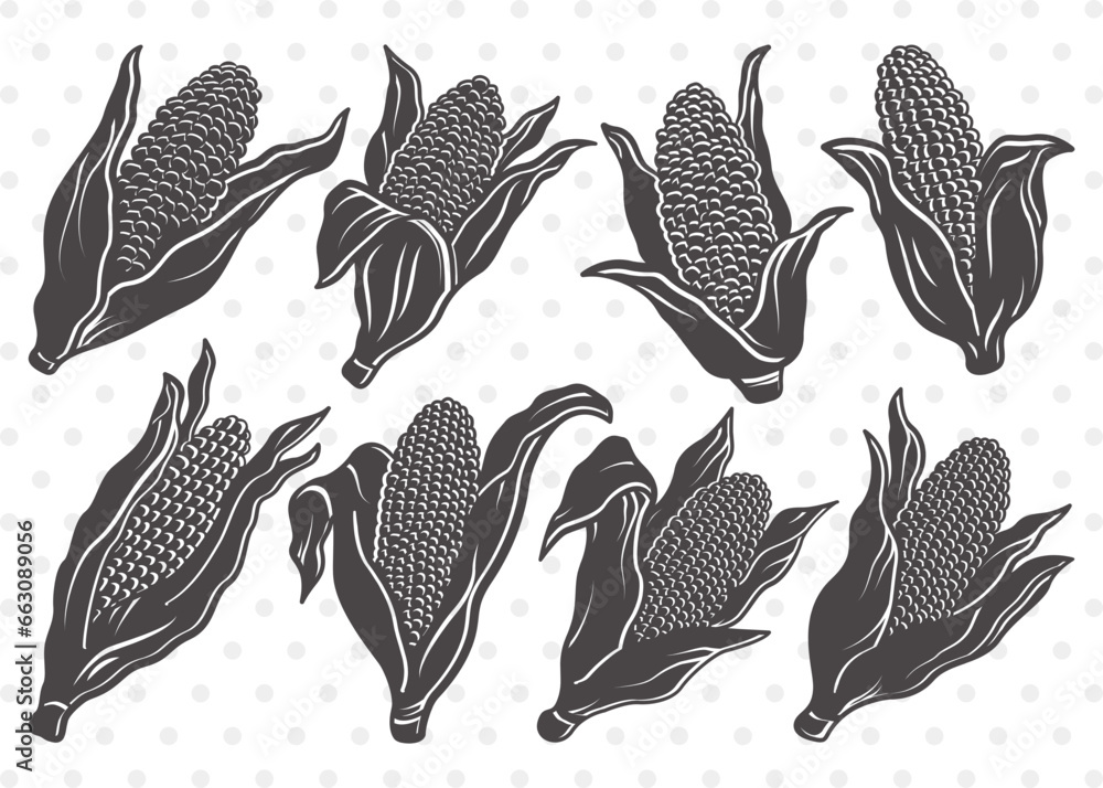 Corn Clipart SVG Cut File | Maize Svg |Cob Svg | Fruit Svg | Farm Svg ...