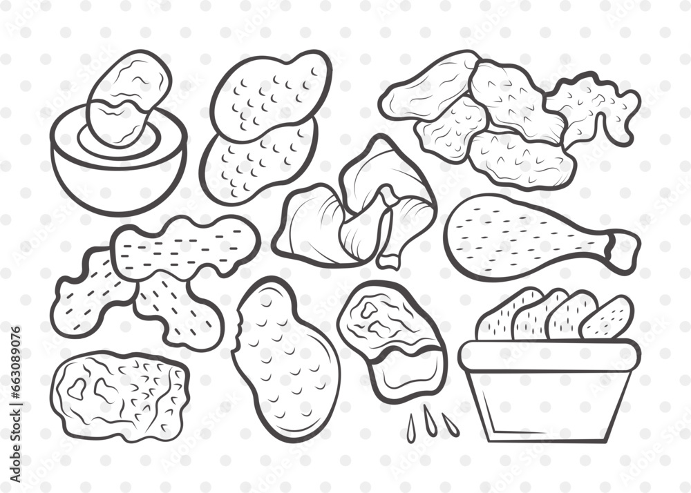 Chicken Nuggets Clipart SVG Cut File | Chicken Svg | Nuggets Svg ... Chicken Nuggets Clipart SVG Cut File | Chicken Svg | Nuggets Svg ...