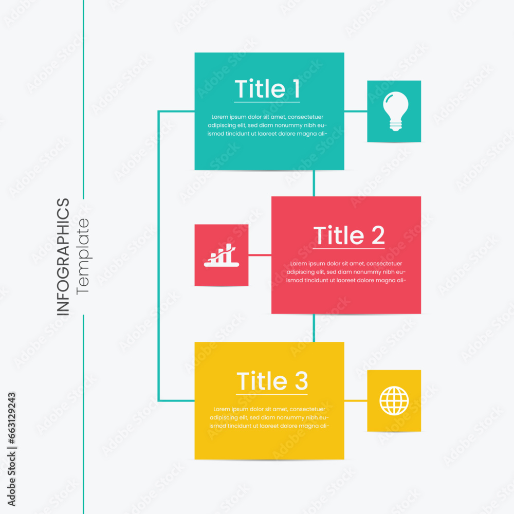 Business infographic thin line process. Can be used for steps, options ...
