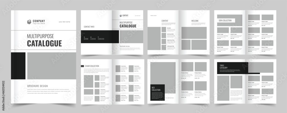 Multipurpose Product Catalog Design, Magazine Design, Minimalist ...