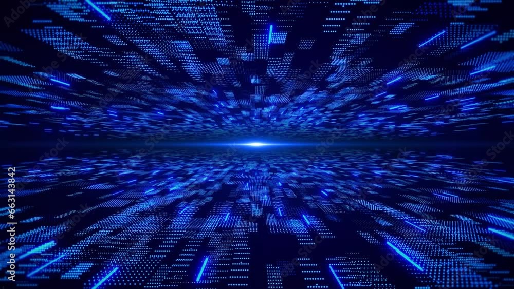 Abstract Virtual Space metaverse, nano technology cyber information ...