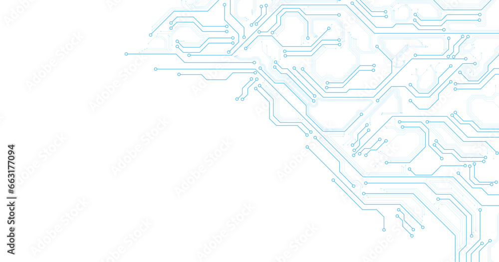 Technology circuit diagram concept. High tech circuit board connection ...