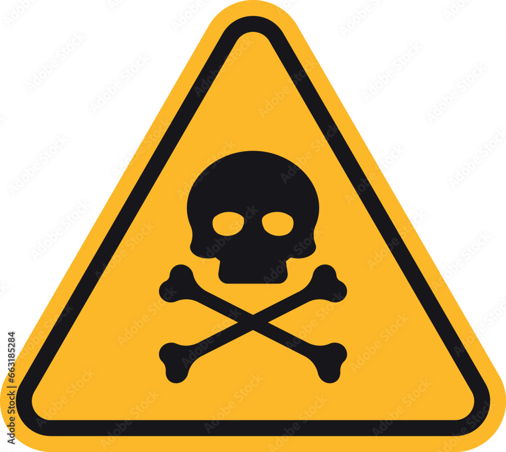 Danger grunge vector signs. Radiation sign, Biohazard sign, Toxic sign ...