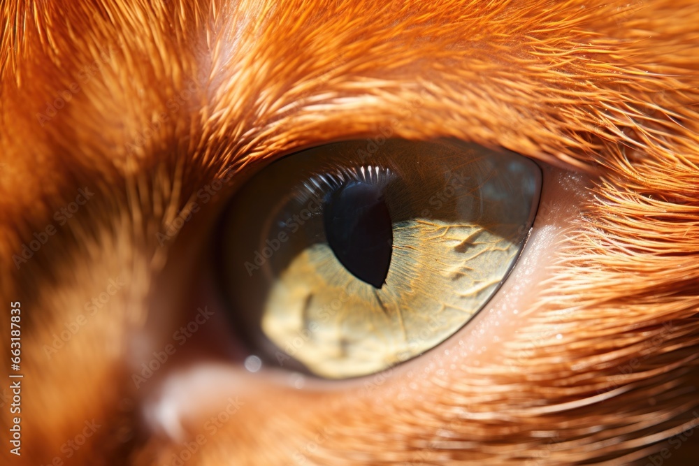 corneal sequestrum visible in a cats eye Stock Photo | Adobe Stock