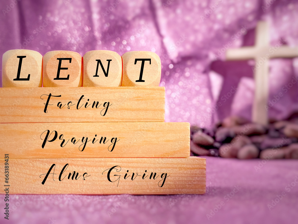 Lent Season,Holy Week and Good Friday concepts - Lent fasting praying ...