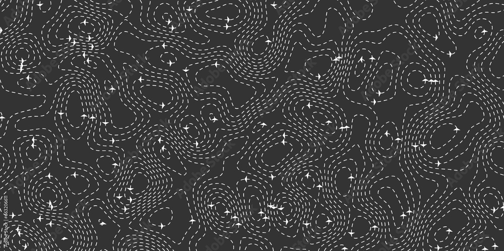 abstract white wave paper curved reliefs background. Topography map ...