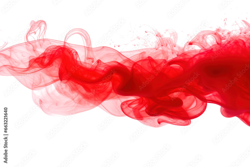 dynamic red smoke bomb explosion clouds on transparent background Stock ...