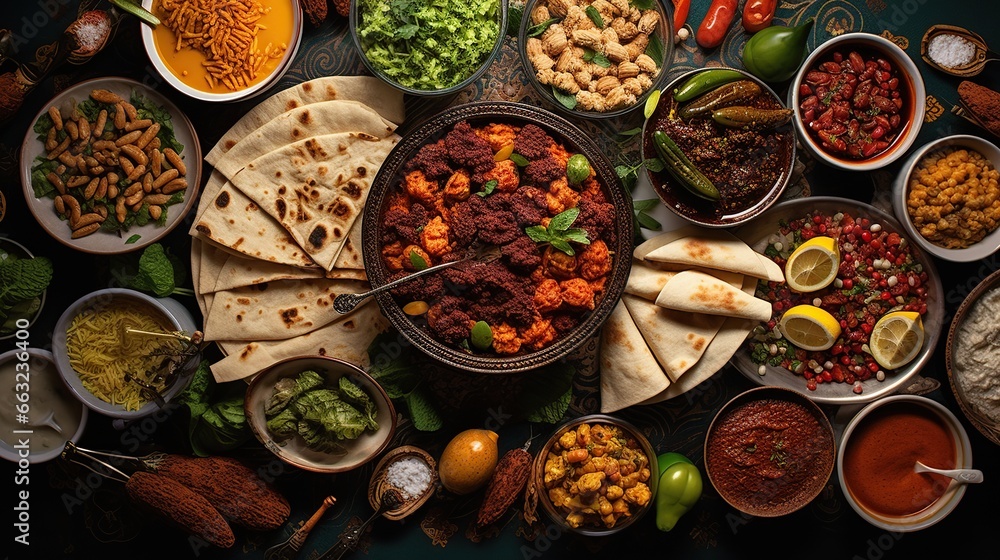 Arabian Food: Traditional Middle Eastern Lunch, Food that Muslims eat ...