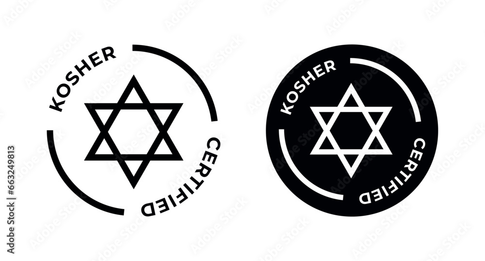 Kosher Certified symbols. International symbols of kosher food ...
