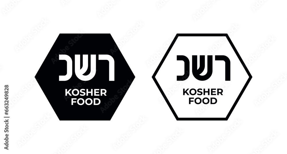 Kosher Certified symbols. International symbols of kosher food ...