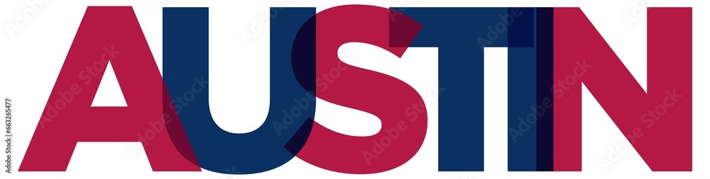 Austin, Texas, USA typography slogan design. America logo with graphic ...