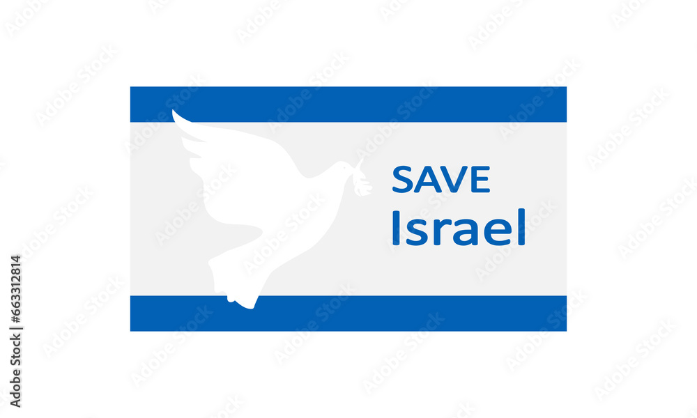 War in Israel. Save, pray for Israel. Stock Vector | Adobe Stock