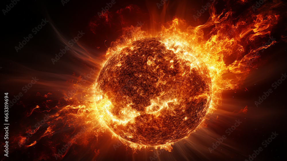 solar storm, astronomical observation solar corona and prominences ...